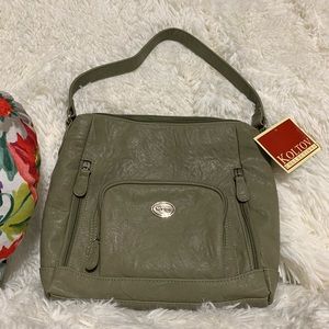 Koltov | Bags | Nwt Koltov Collection Green Vinyl Hobo Bag | Poshmark
